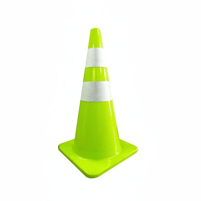 Cono de Seguridad 36" Verde con Doble Reflectante | Socadin
